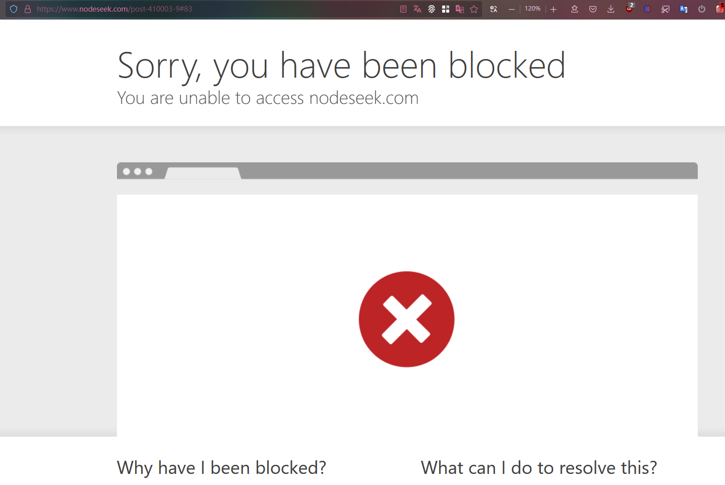 被nodeseek屏蔽了访问不了